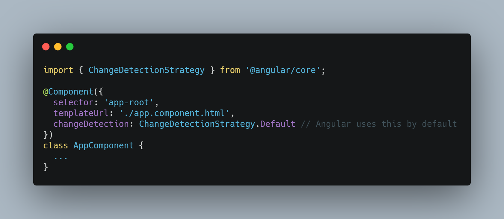 Angular Change Detection
